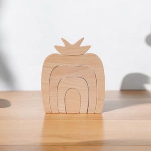 Wooden Montessori Pineapple Puzzle Healty and Educational Toy - Etsy