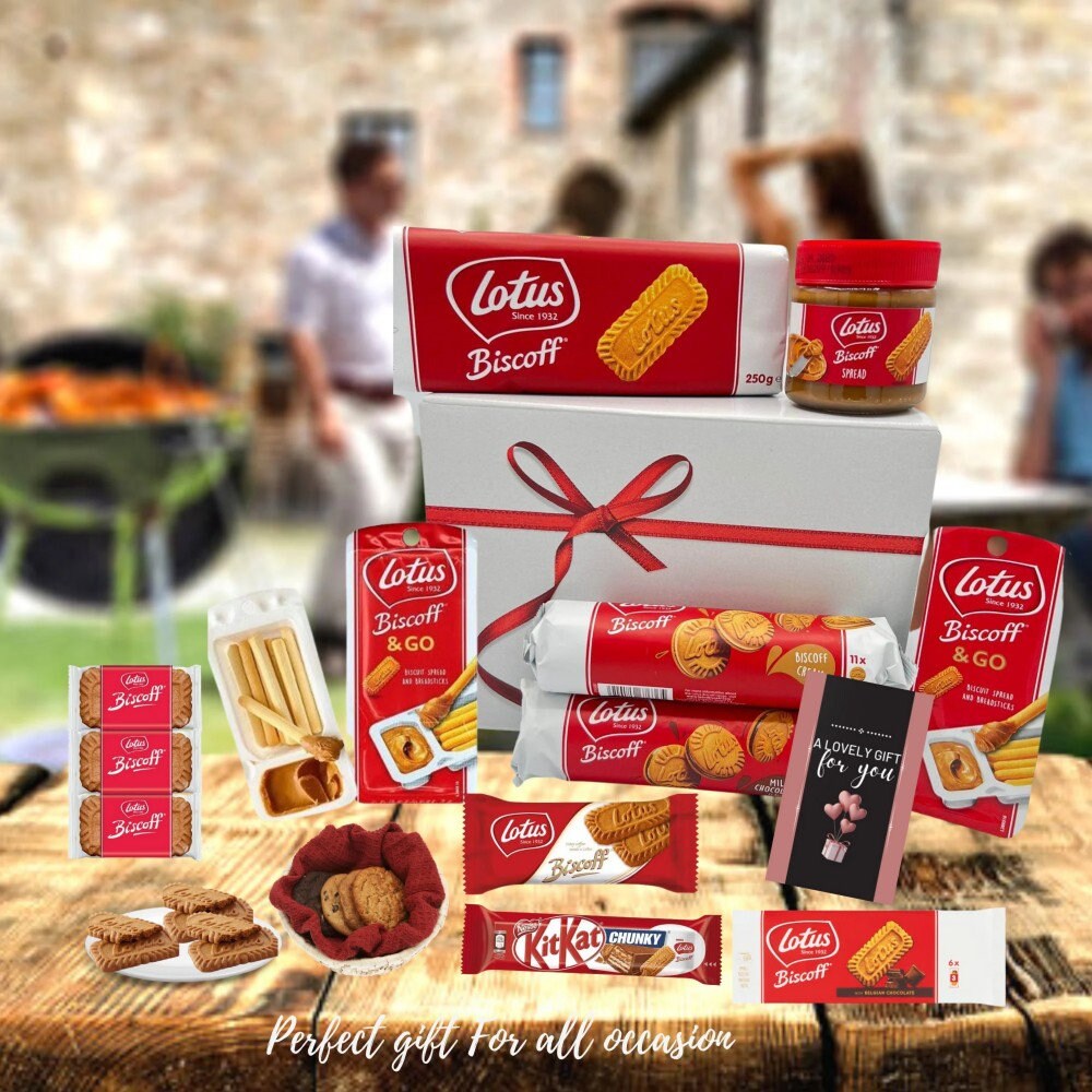 Lotus Biscoff Biscuits Hamper Birthday,hug in a Box, Letterbox Gift ...