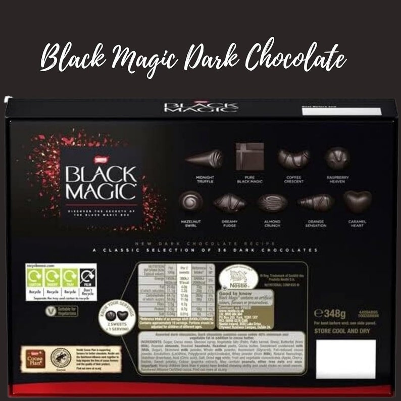 Nestle Black Magic Chocolates Assorted Dark Chocolate Gift Box Truffles ...