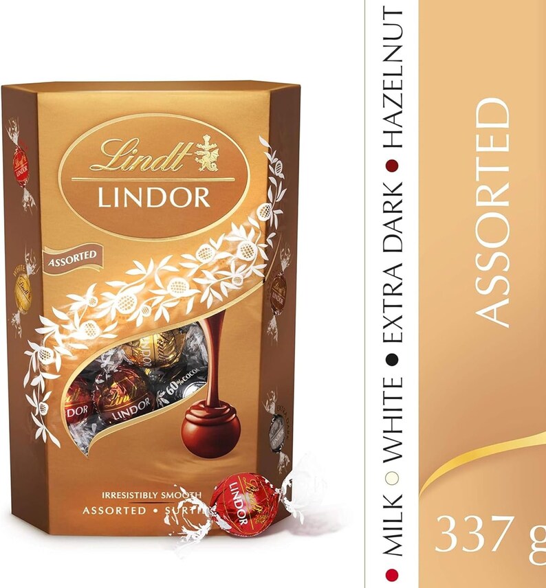 Lindt Lindor Milk Chocolate Truffles Box 337g & Cards - Etsy