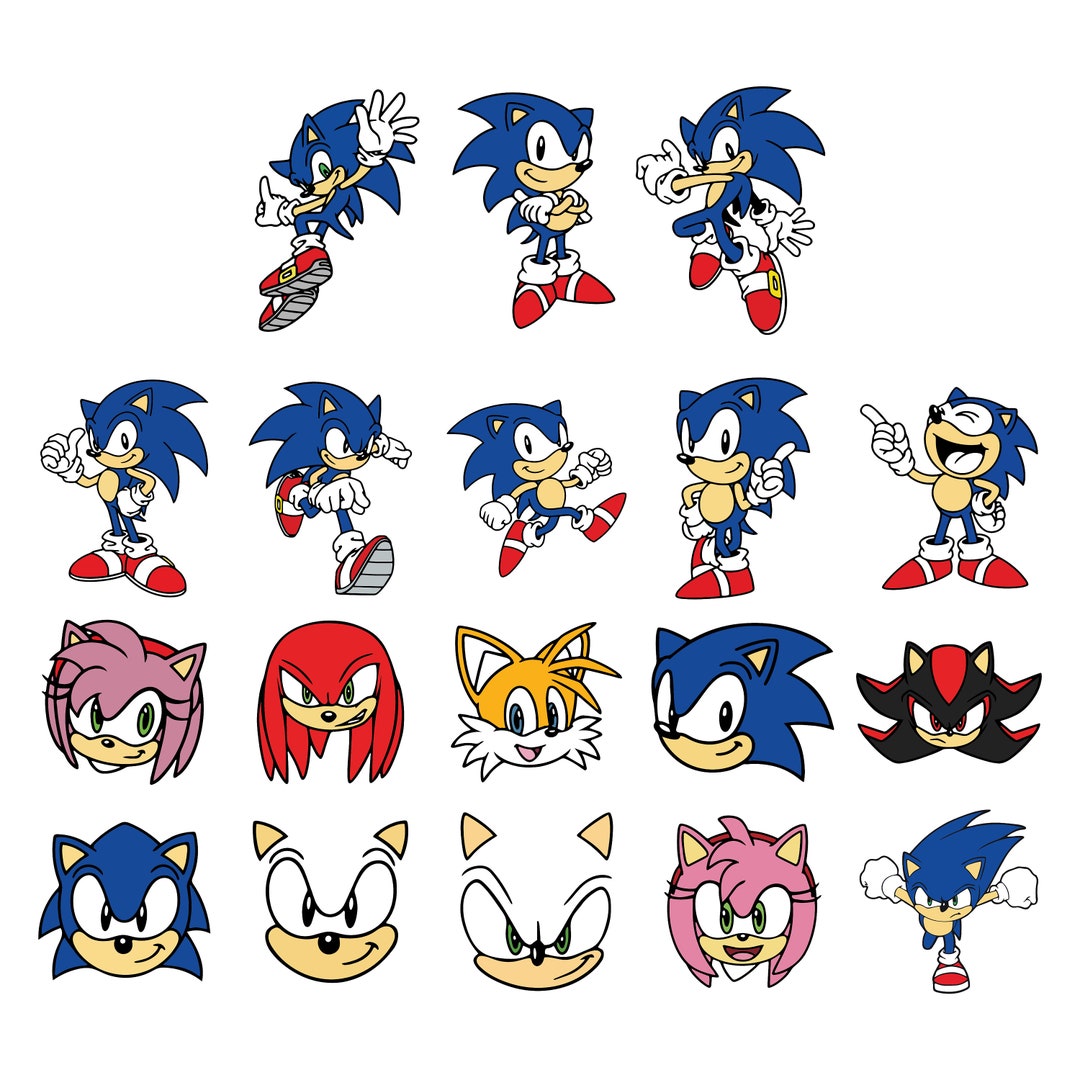 The Hedgehog Svg Sonic Svg Sonic Head Svg sonic face SVG - Etsy México
