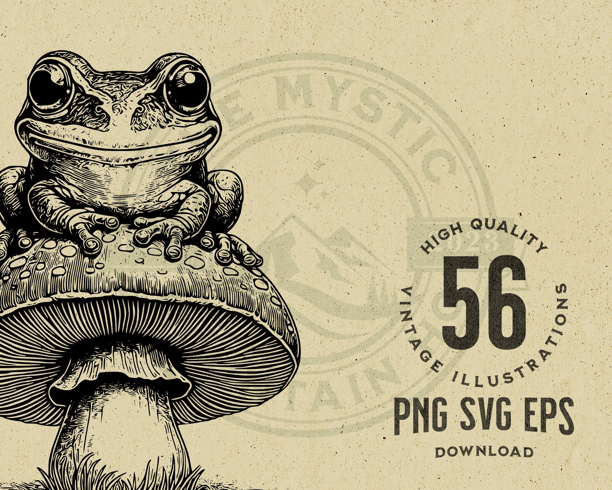 Frog and Toad Clipart, Vintage Design Bundle (PNG, SVG, EPS) - Etsy