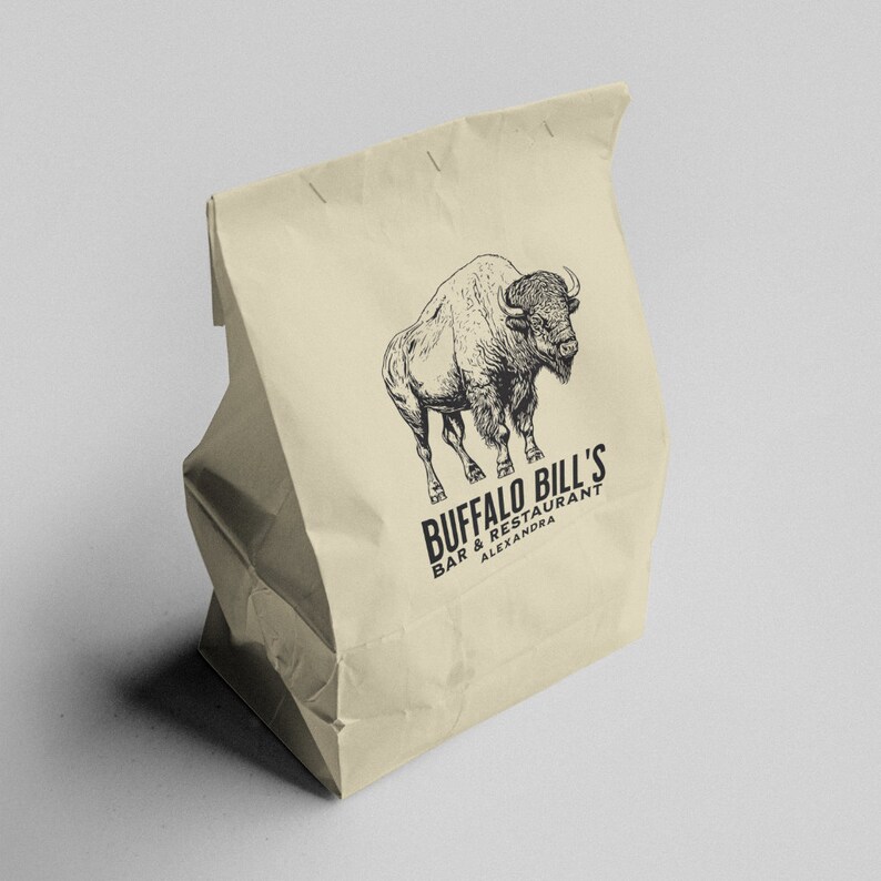 Vintage Buffalo Vector Illustration Bundle, SVG, PNG, EPS (commercial ...