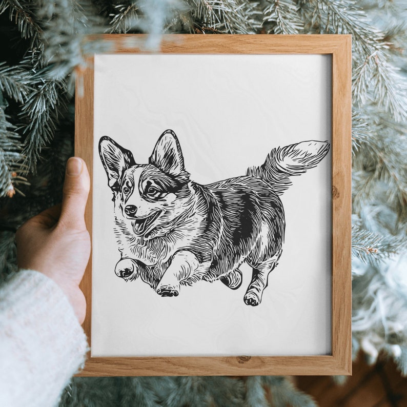 Corgi Pet Dog Vector Animal Illustration Bundle SVG PNG - Etsy