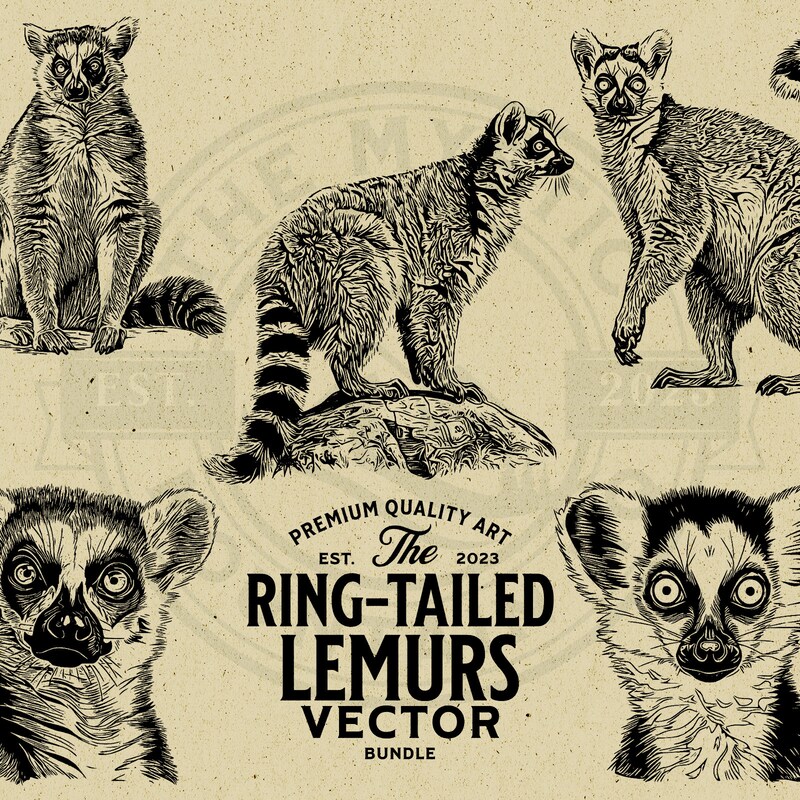 Lemur Print - Etsy