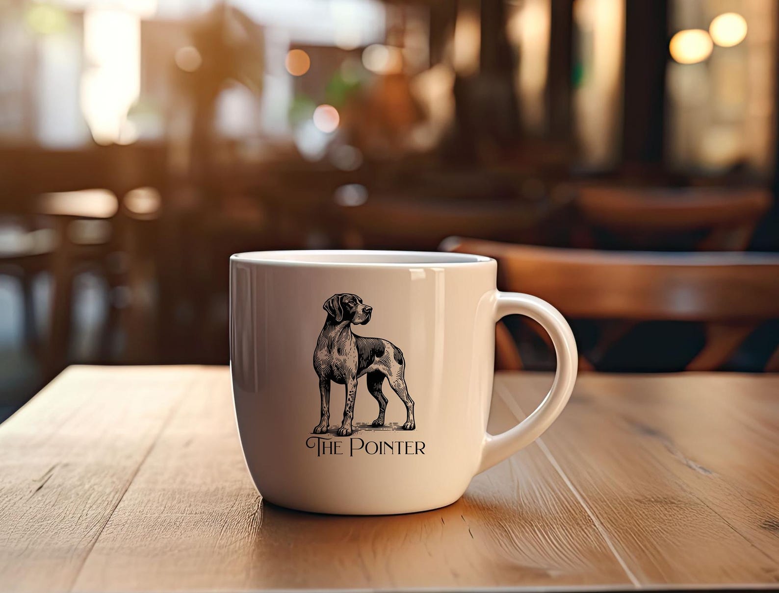 Pointer Dog Vector Art Illustration Bundle, Puppy, Peeking Dog (digital ...