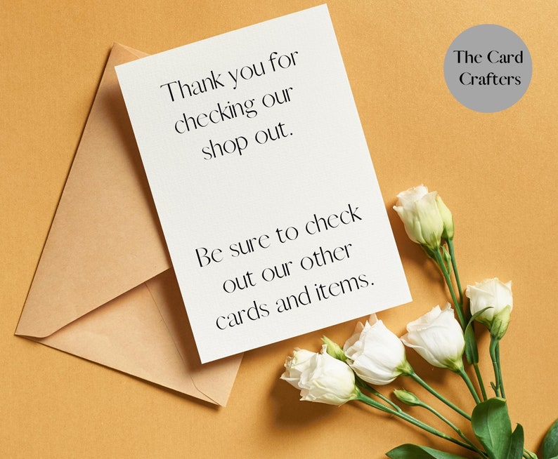Printable Thank You Card Flower Card Design Instant Download Thanks ...