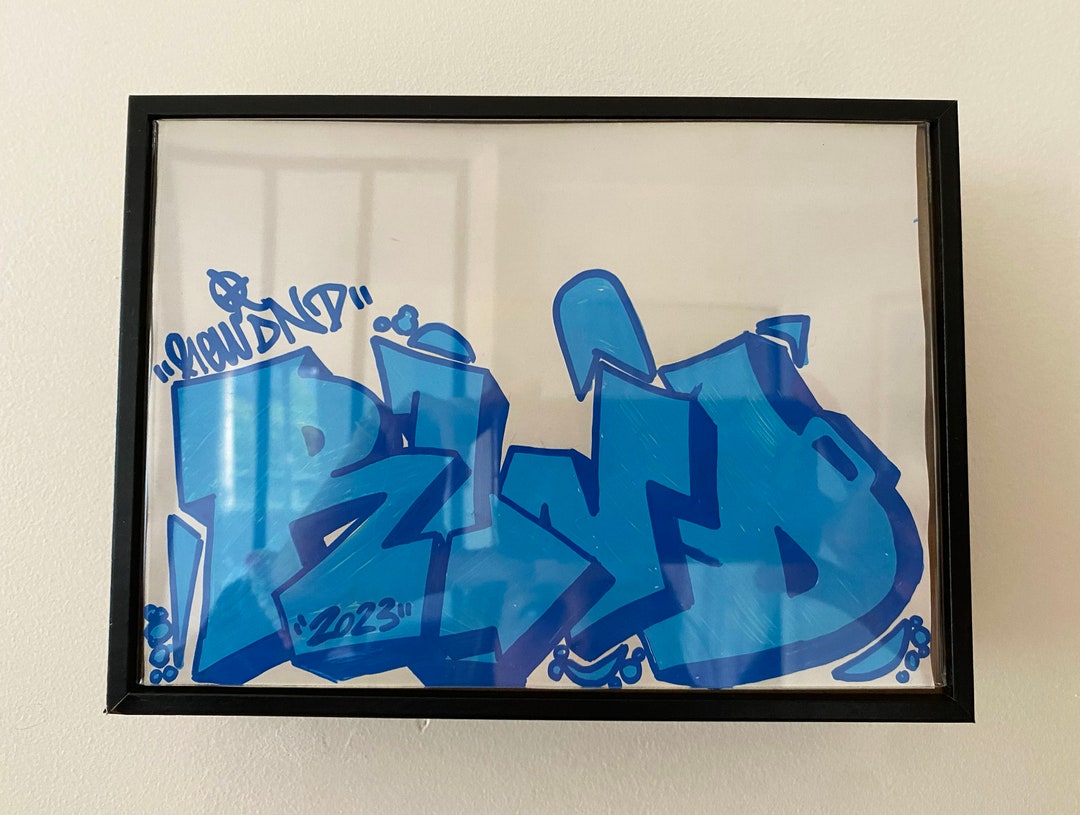 Graffiti Street Art Tag drawing Posca Illustration Table Frame ...