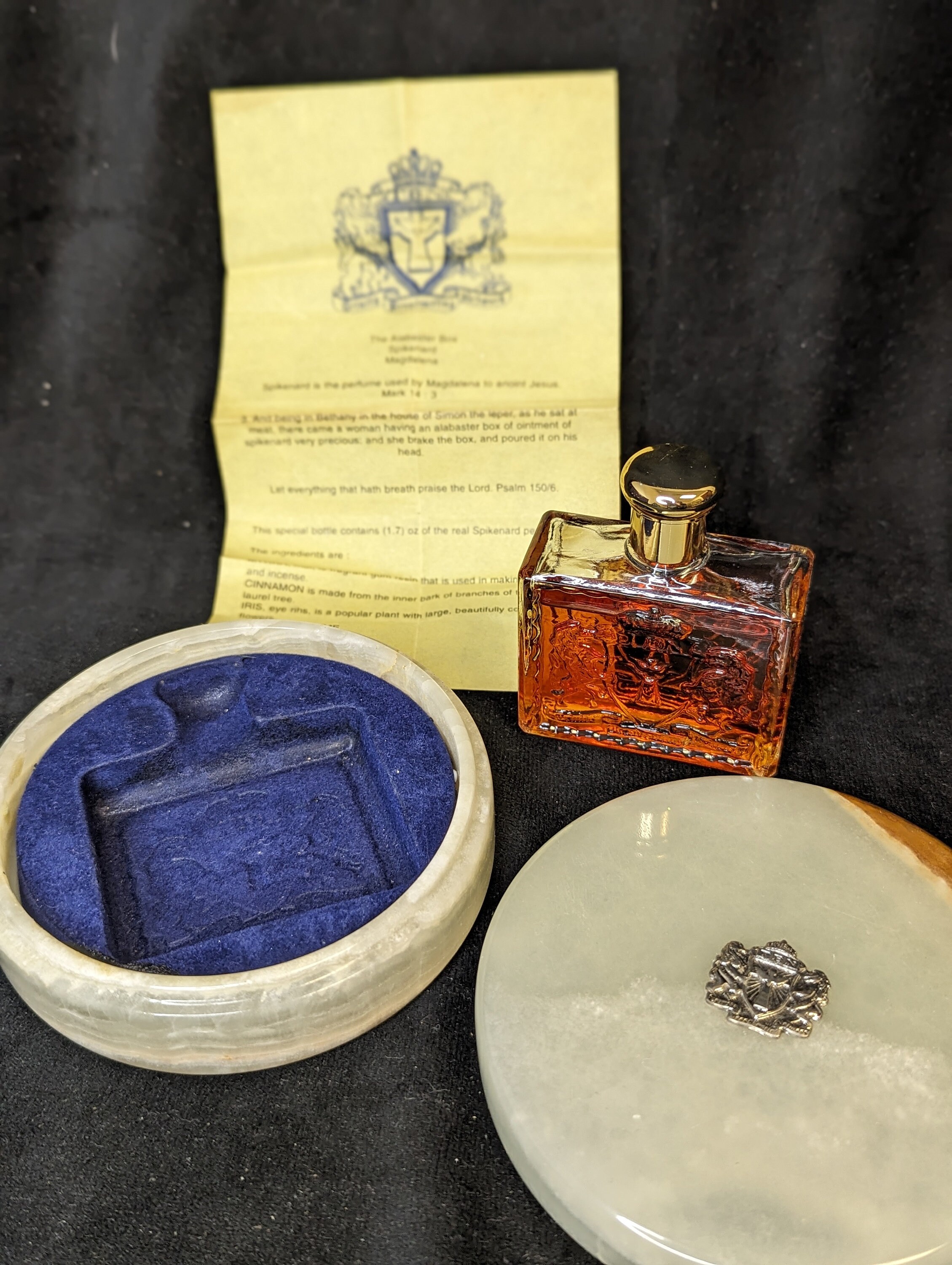 Vintage Spikenard Magdelana Perfume Oil in Alabaster Box - Etsy