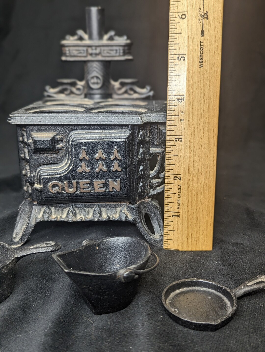 Queen Miniature Cast Iron Stove - Etsy