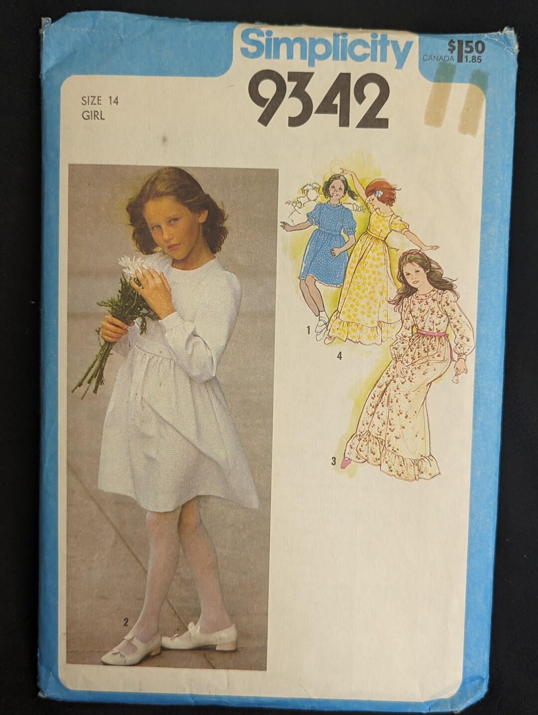 Vintage Simplicity Girl's Dress Pattern - Etsy