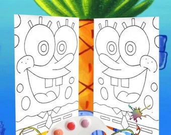 Spongebob Material Painting - Etsy