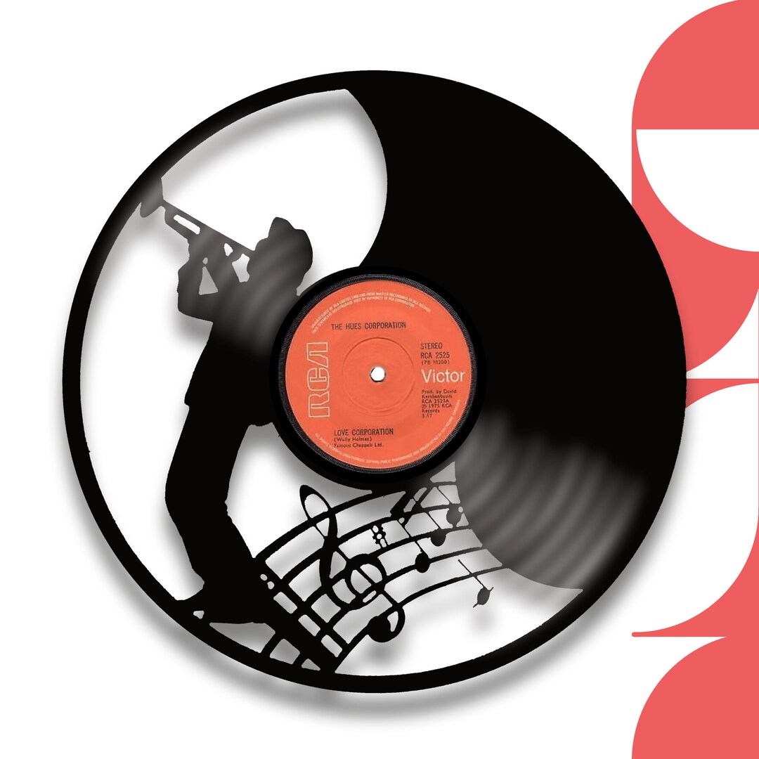 JAZZMAN Real Cut Vinyl Record Clock - Etsy