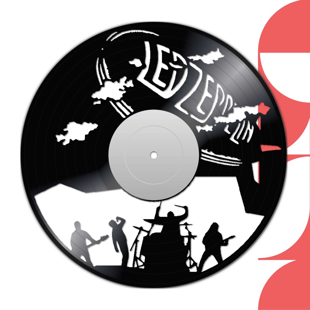 LED ZEPPLIN Clock Made From Real Cut Vinyl Record - Etsy