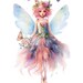 Cute Forest Fairy Clipart, Flower Fairy Clip Art, Fairies, Watercolor ...
