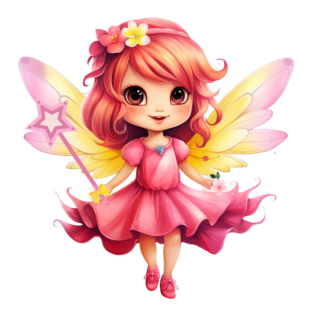 Cute Fairy Clipart, Fairy Clip Art, Fairies Clipart, Watercolor Clipart ...