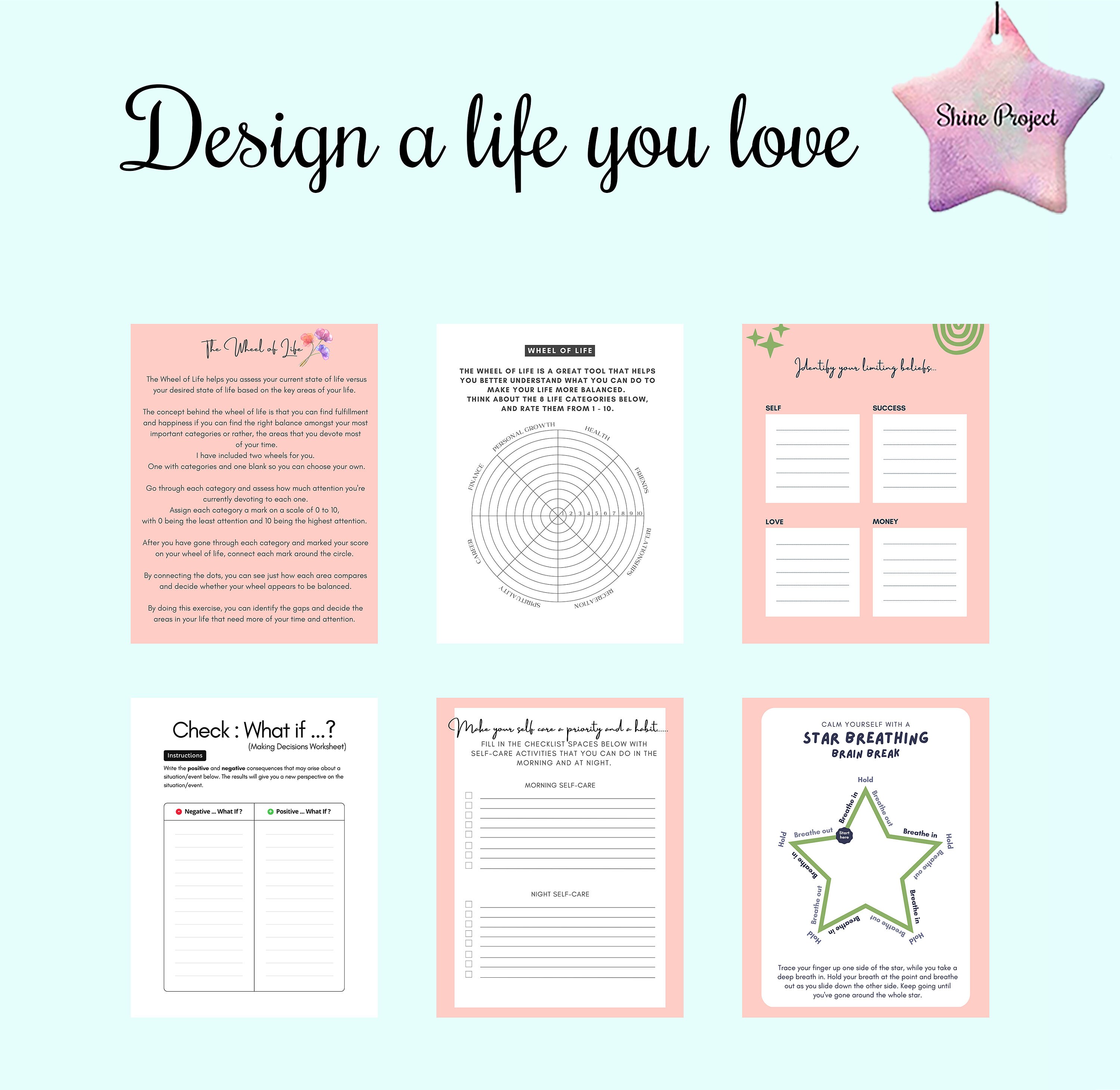Printable Goal Setting Sheets |instant Downloadable PDF Format | Self ...