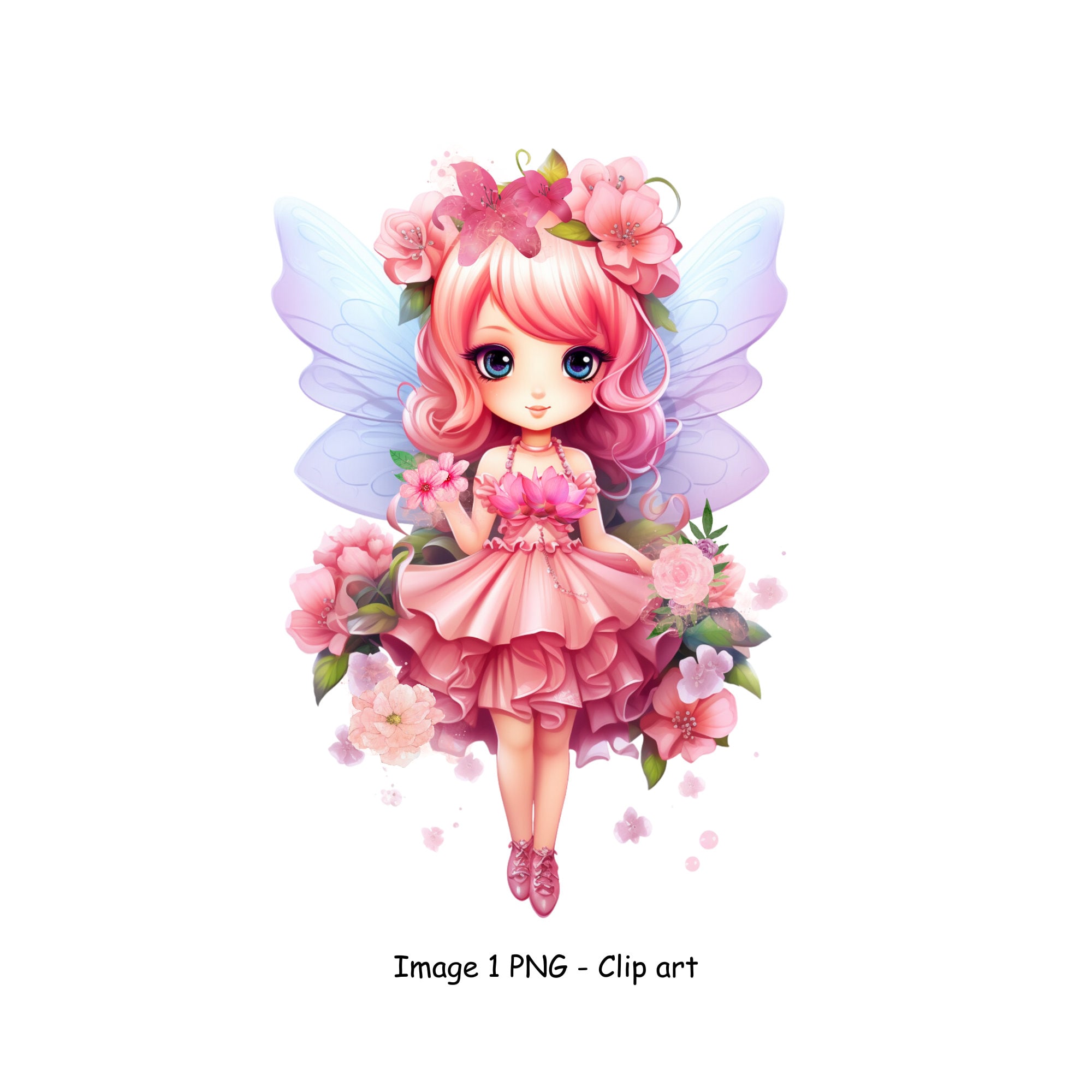 Cute Fairy Clipart, Fairy Clip Art, Fairies Clipart, Watercolor Clipart ...