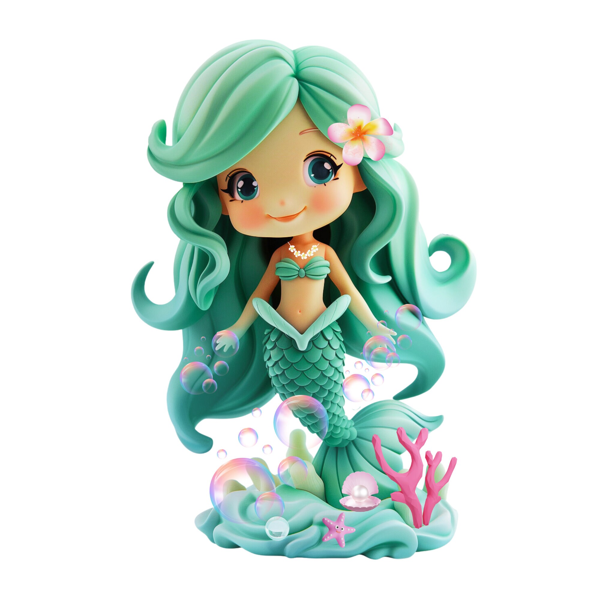 Cute Kids Clipart, Mermaid Clipart, Mermaid Digital Download, Mermaid ...