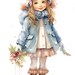 Cute Little Girl Clip Art, Winter Girl Clip Art, Girls Clip Art, Cute ...