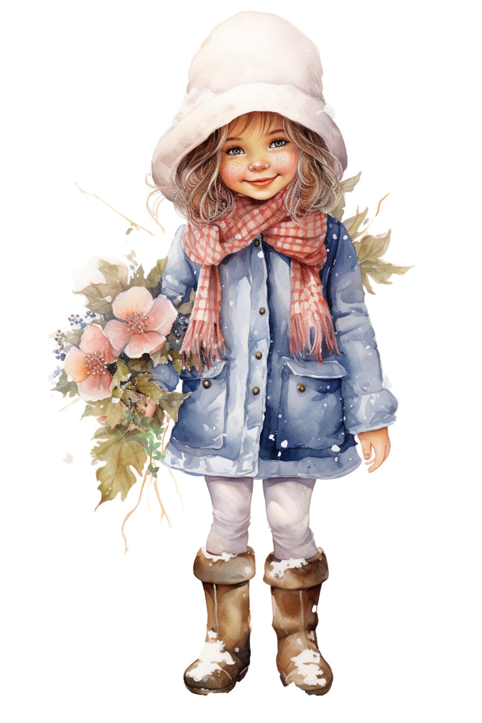 Cute Little Girl Clip Art, Winter Girl Clip Art, Girls Clip Art, Cute ...