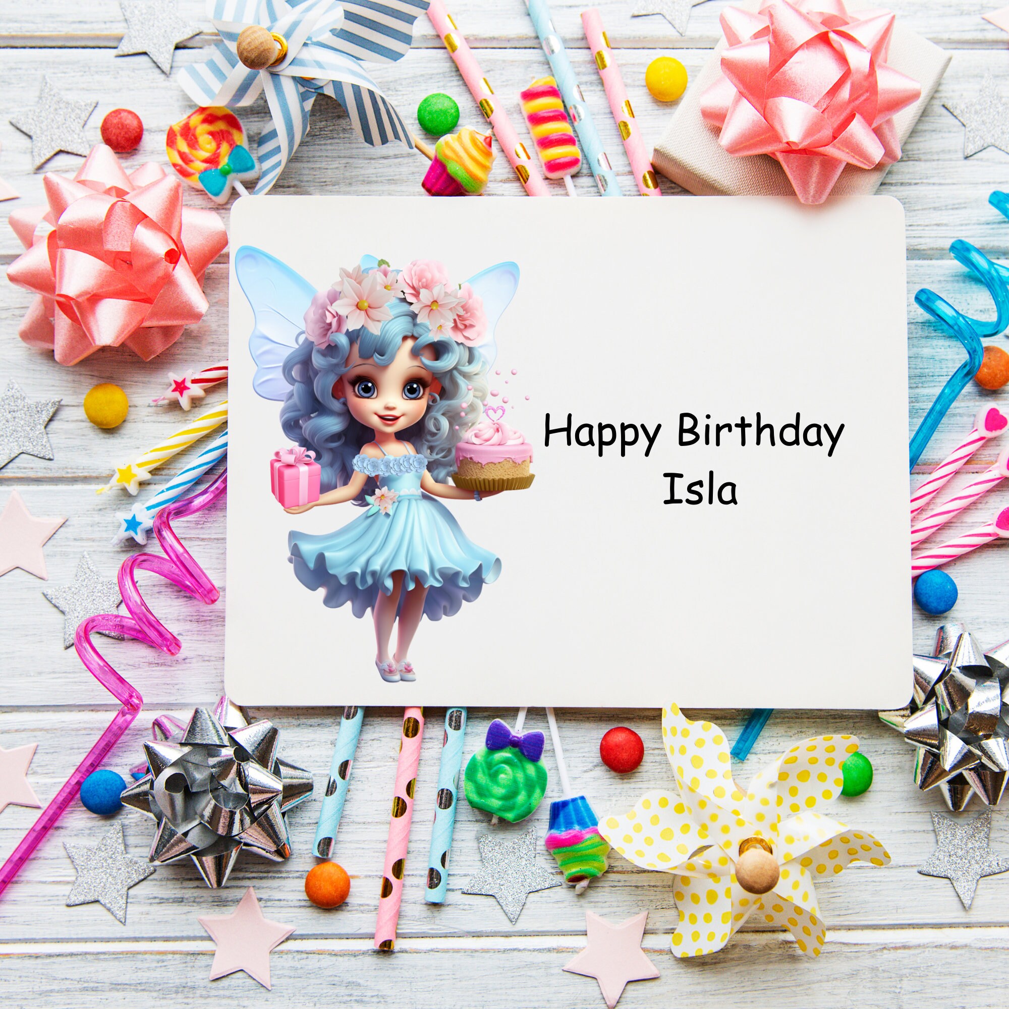 Birthday Fairy Clipart, Cute Birthday Fairy PNG, Cute Fairy PNG, Cute ...