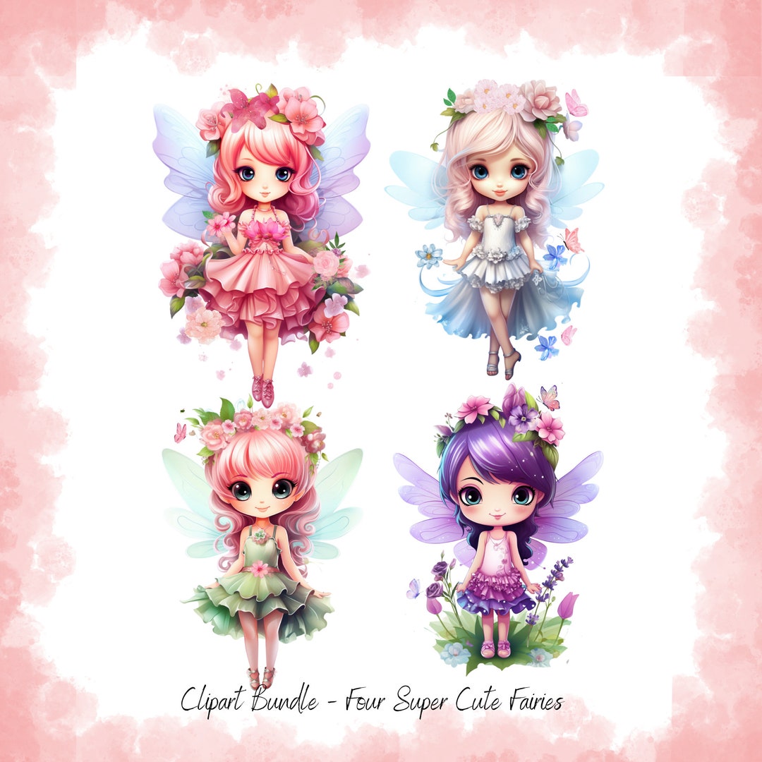 Cute Fairy Clipart, Fairy Clip Art, Fairies Clipart, Watercolor Clipart ...