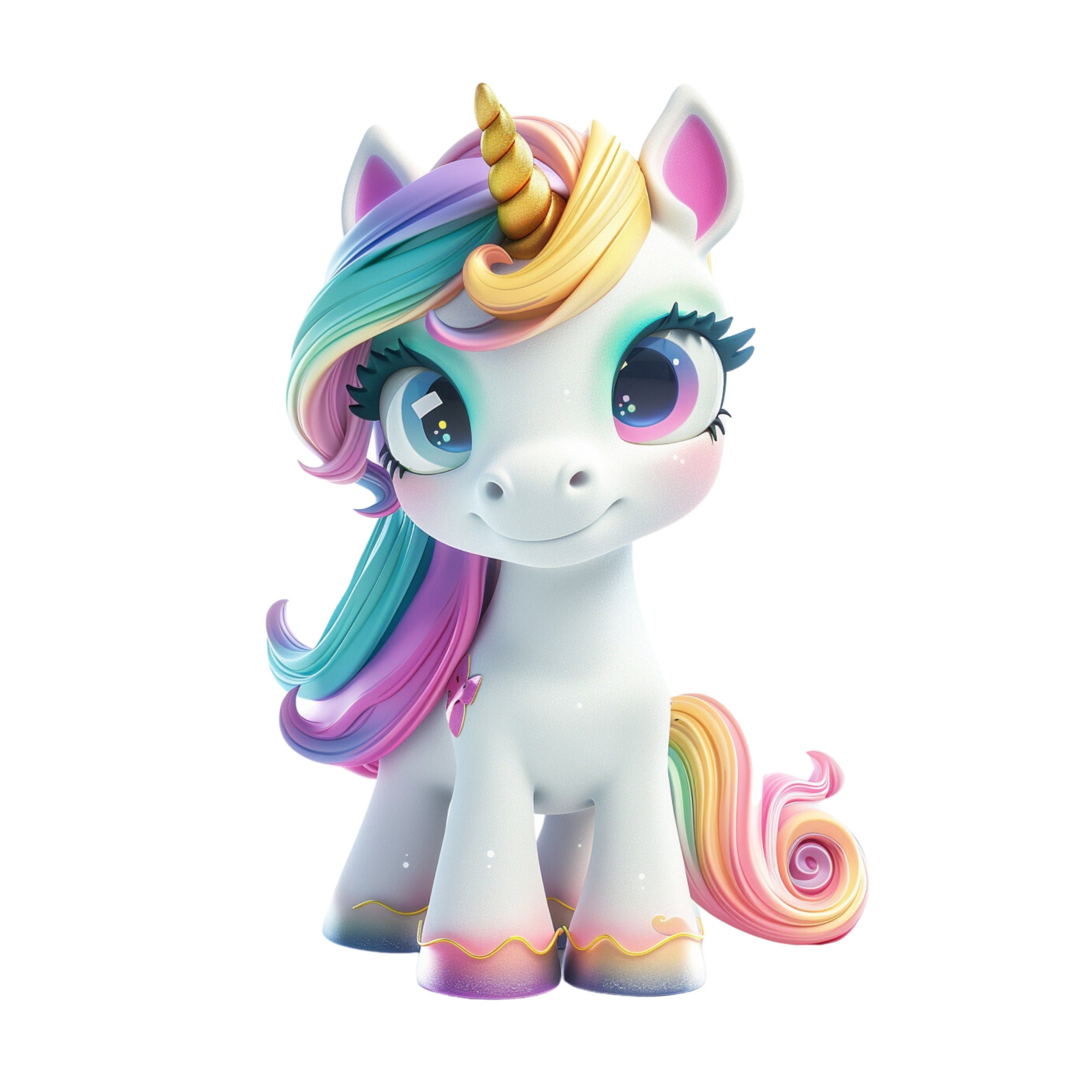 Cute Unicorn Clipart, Cute Unicorn PNG, Unicorn Digital Download ...