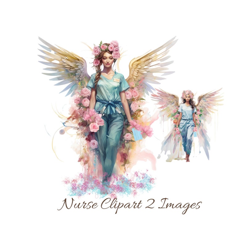 Watercolor Nurse Clipart, Medical Nurse Clip Art, Watercolor Clipart ...