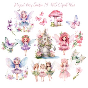 Cute Tooth Fairy, Watercolor Clipart, PNG Fairy Clipart, Fairy Tale ...