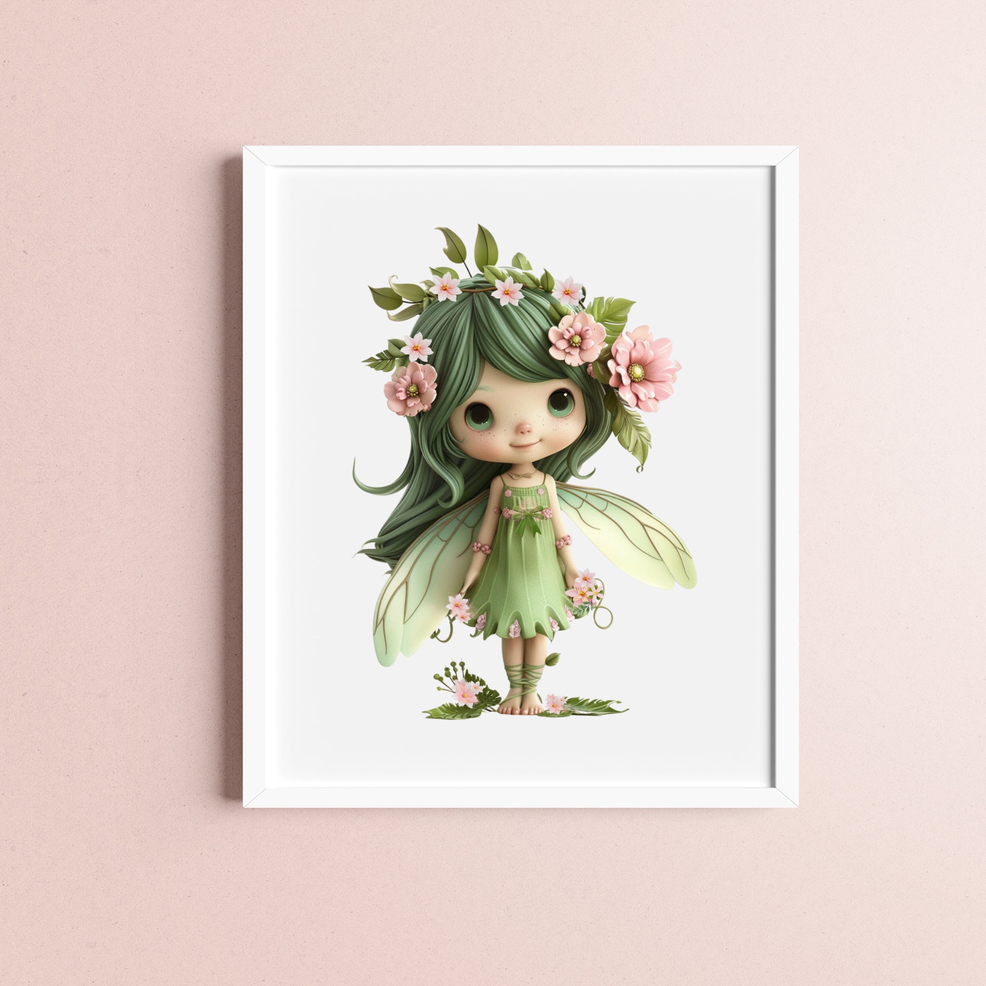 Cute Fairy Clipart, Cute Fairy PNG, Digital Download, Garden Fairy ...