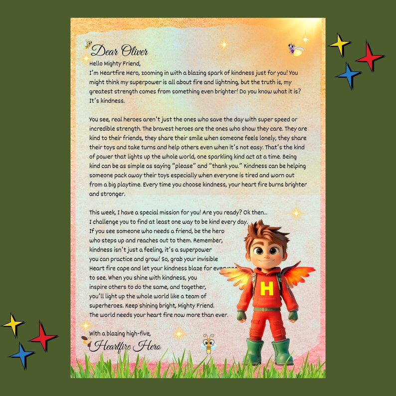 Personalized Superhero Letter for Kids, Superhero Letterbox Gift ...