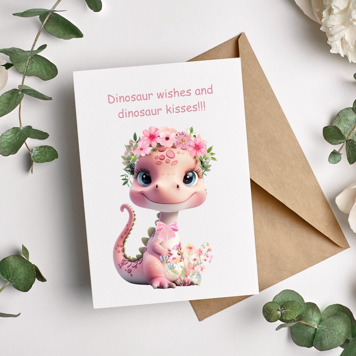 Cute DINOSAUR Clipart, Cute Dino PNG, Digital Download, Pink Dinosaur ...