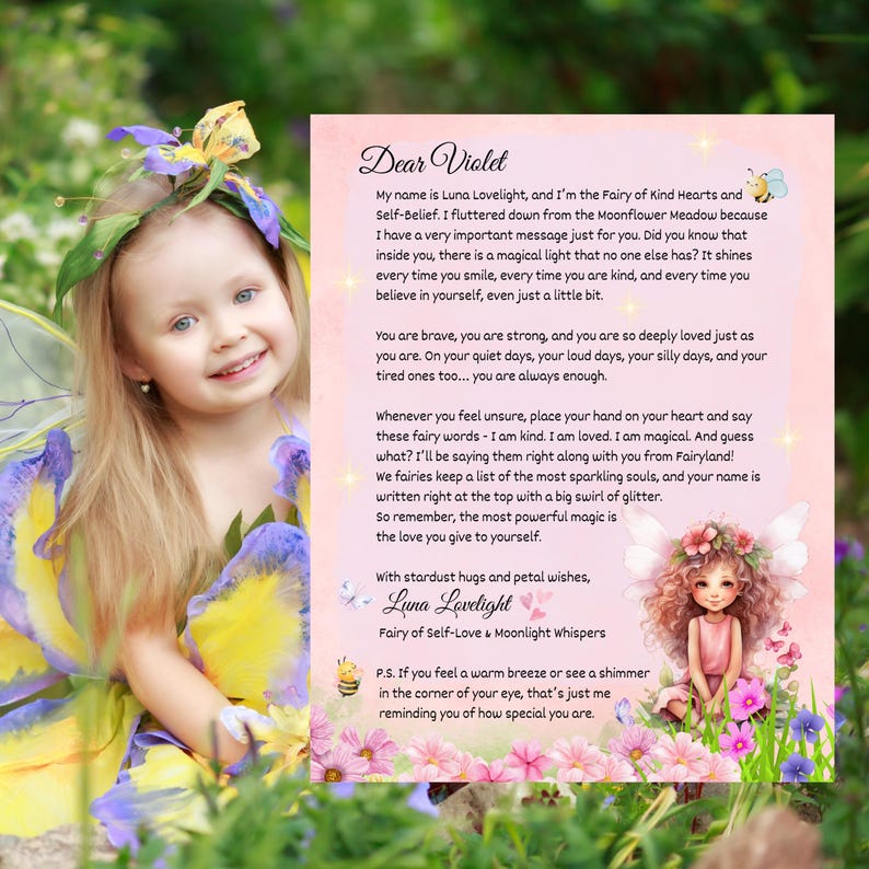 Personalized Self Love Fairy Letter for Girls: Luna Lovelight ...