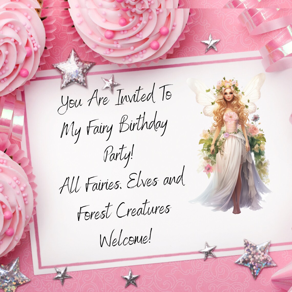 Forest Fairy Clipart, Magical Watercolor Clipart, Fairy Tale Garden ...