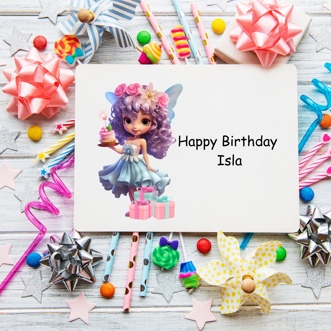 Birthday Fairy Clipart, Cute Birthday Fairy PNG, Cute Fairy PNG, Cute ...