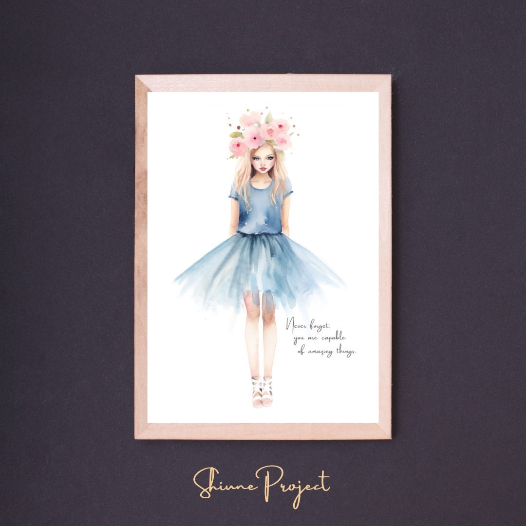 Teen Girl Wall Art Girls Room Wall Art Wall Art Girls Girls Bedroom ...