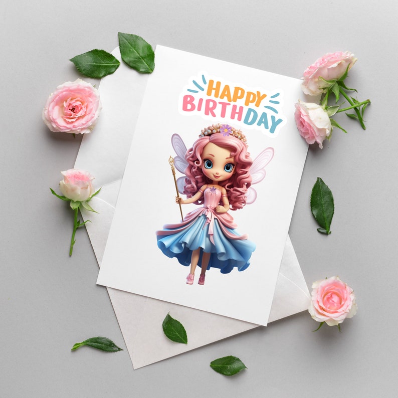 Cute Fairy Clipart, Fairy Princess PNG Instant Download, Cute Fairy ...