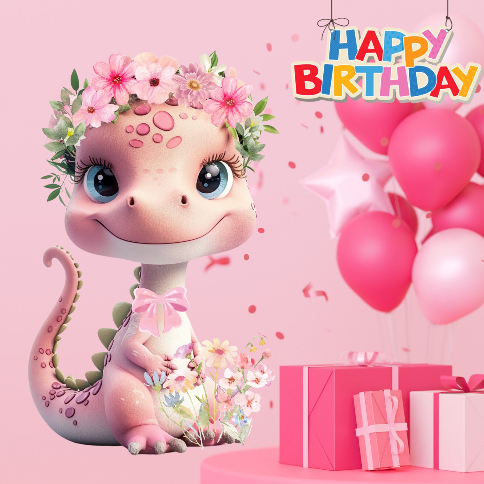 Cute DINOSAUR Clipart, Cute Dino PNG, Digital Download, Pink Dinosaur ...