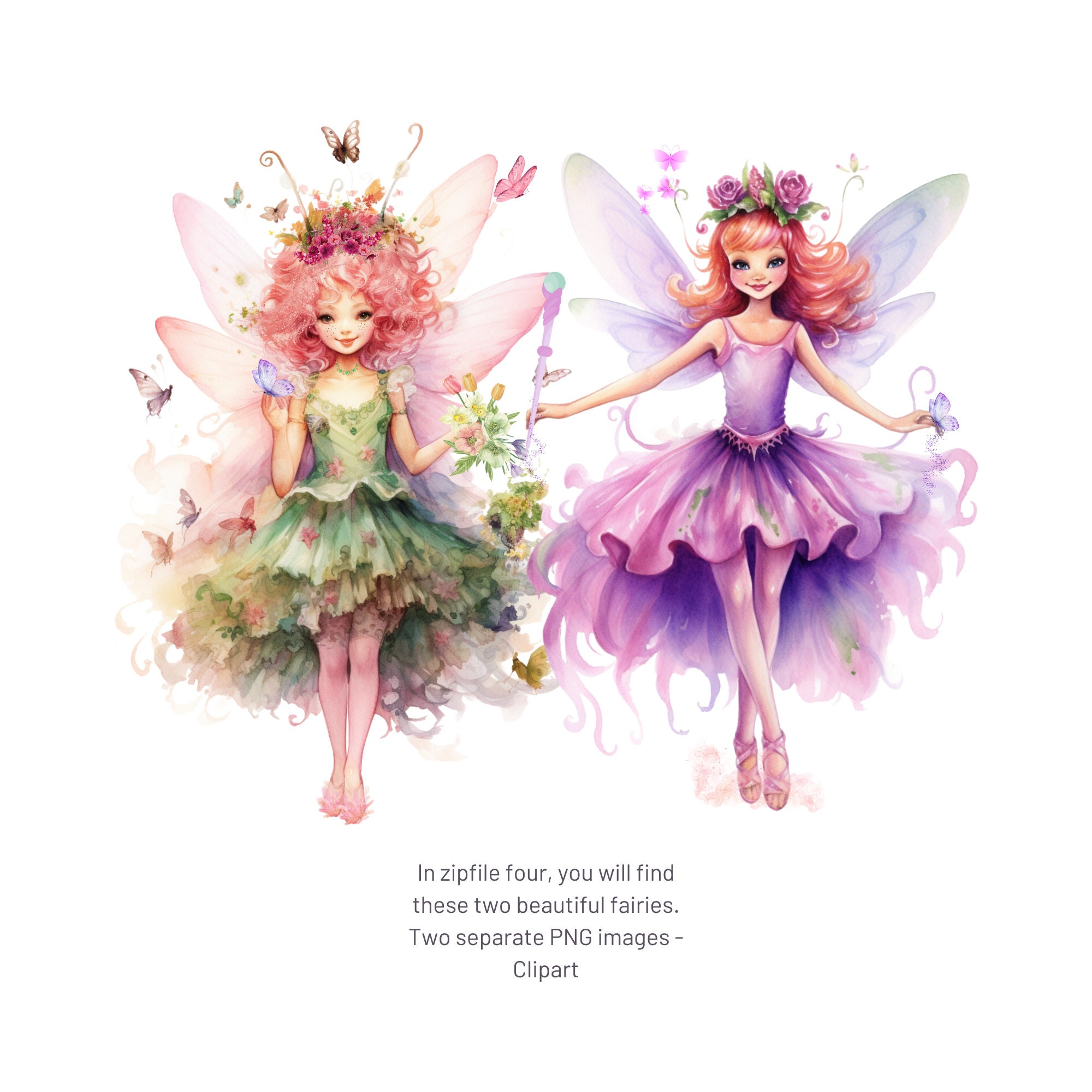 Clipart Bundle of Ten Fairies, Cute Fairy Clipart, Fairy Clip Art ...