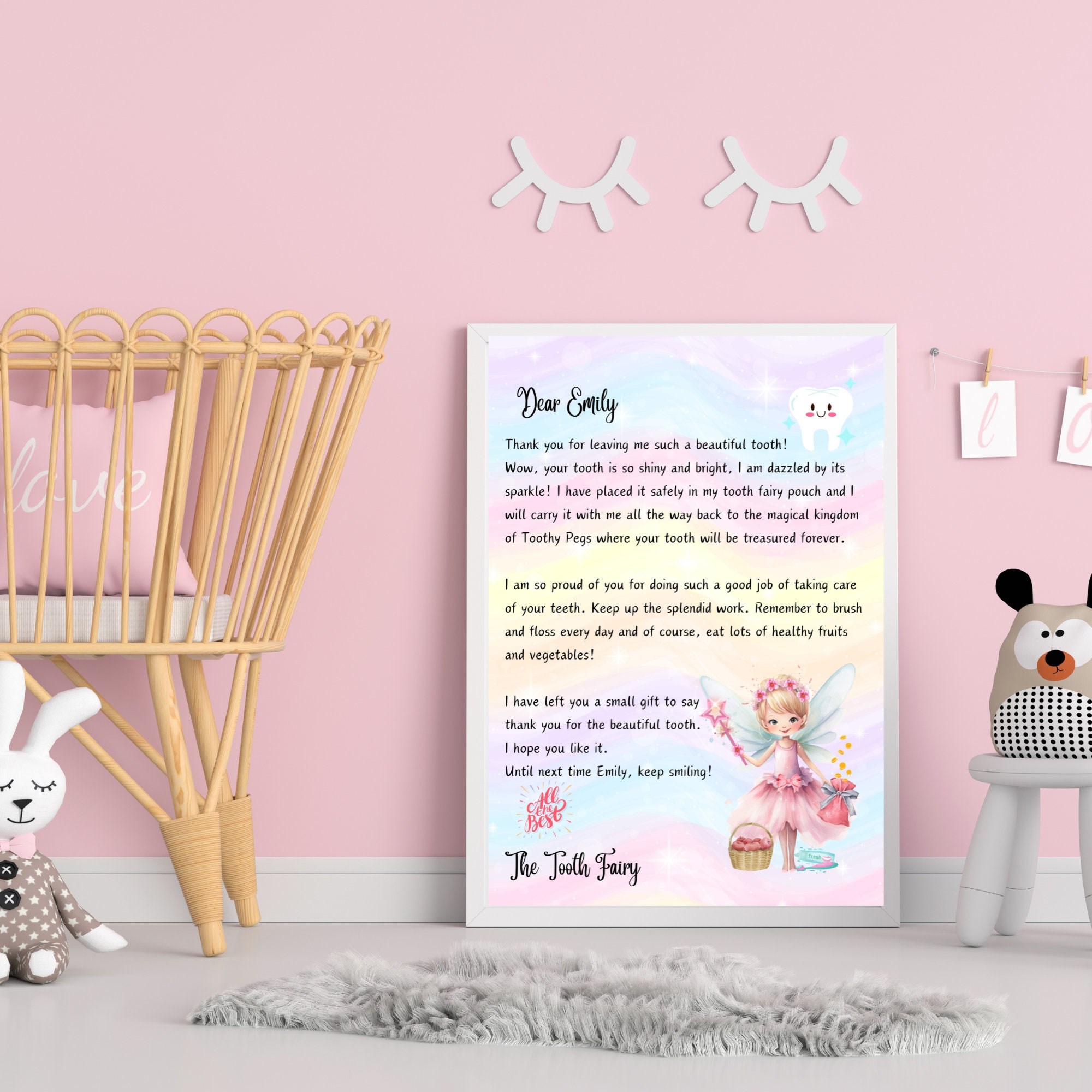 Tooth Fairy Letter PERSONALIZED, Printable Digital Download, Tooth ...