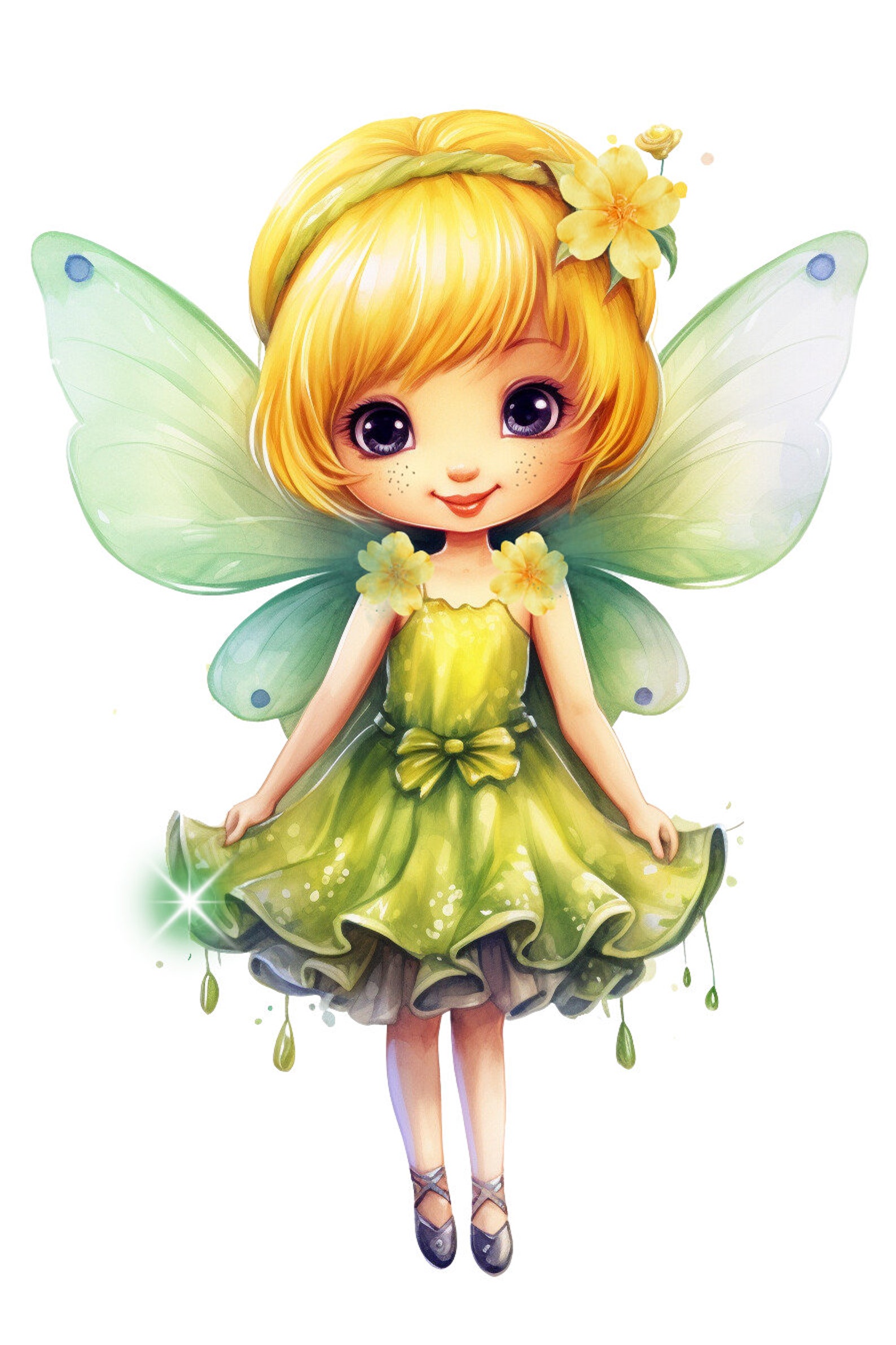 Cute Fairy Clipart, Fairy Clip Art, Fairies Clipart, Watercolor Clipart ...