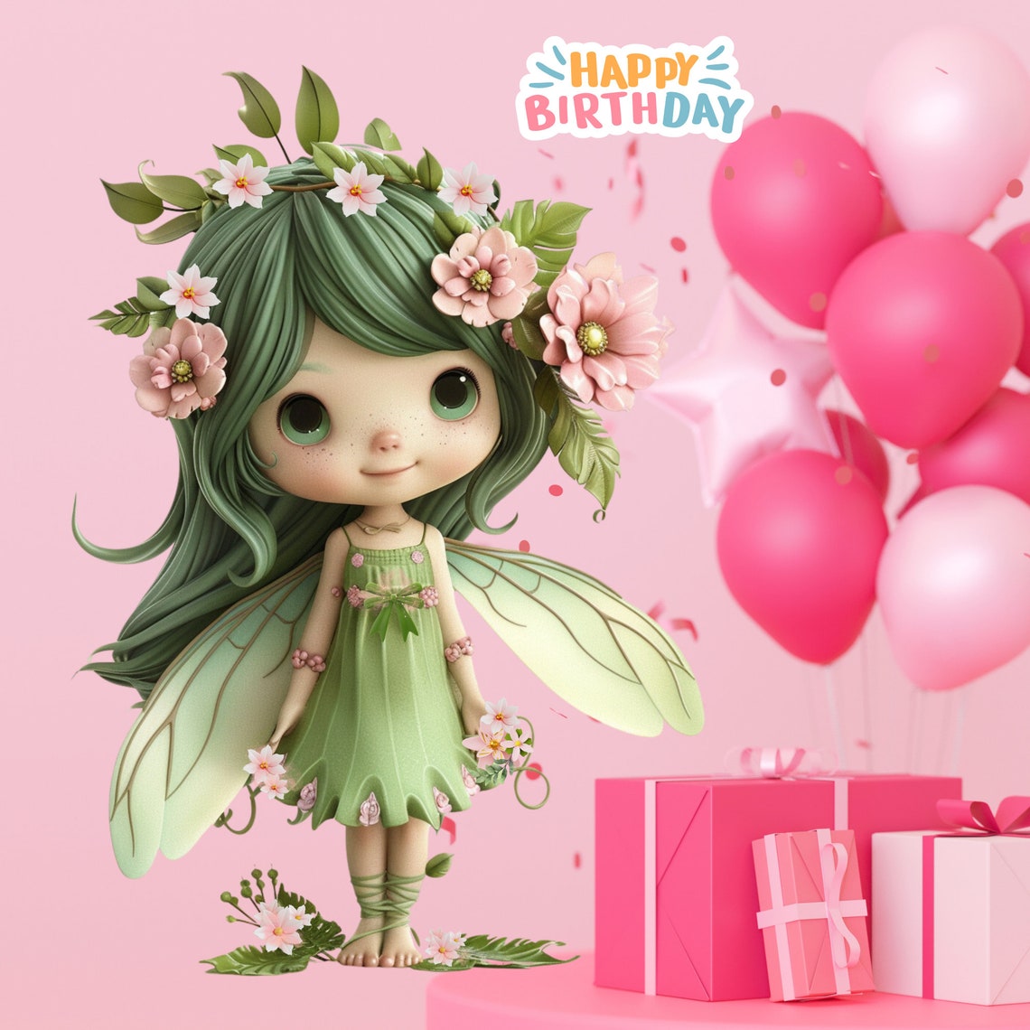 Cute Fairy Clipart, Cute Fairy PNG, Digital Download, Garden Fairy ...