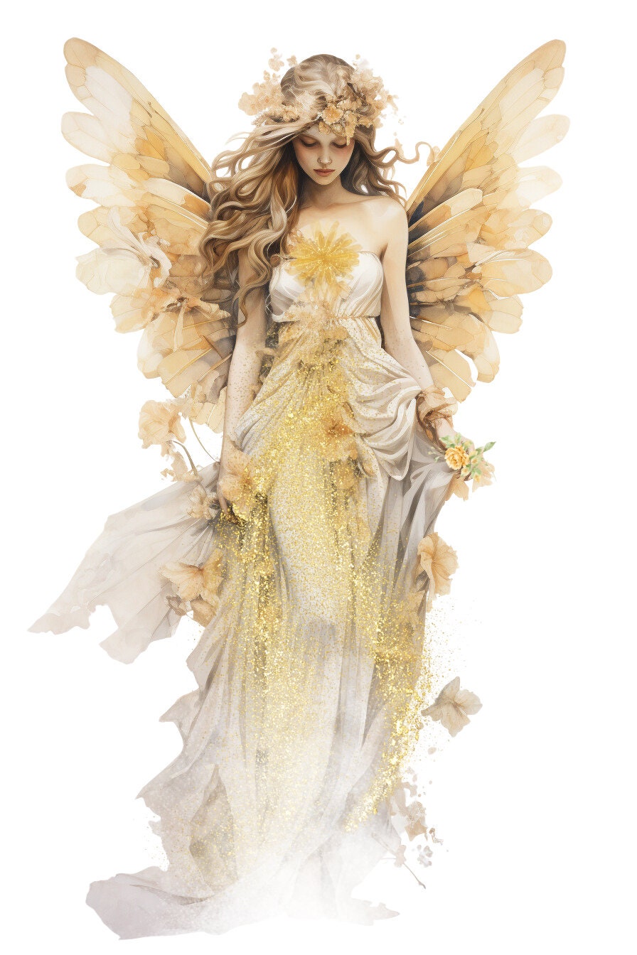 Watercolor Flower Angels, Angel Clipart, Angel Clip Art, Angel PNG ...