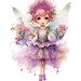 Cute Forest Fairy Clipart, Aussie Bush Fairy, Watercolor Clipart, Bush ...