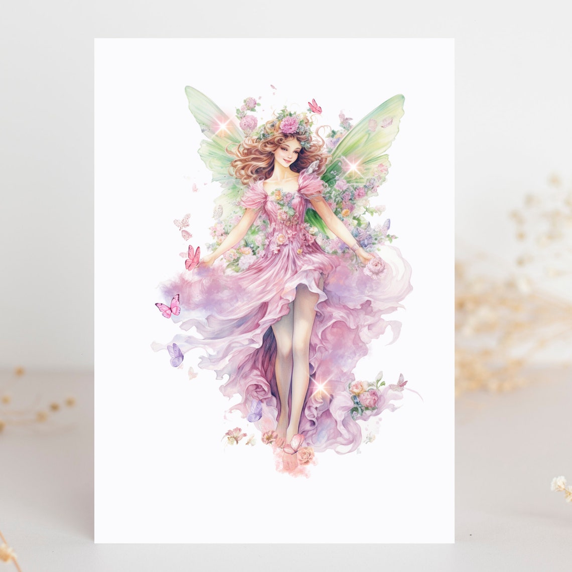 Ethereal Fairies Watercolor Clipart Instant Digital Download, Bundle of ...