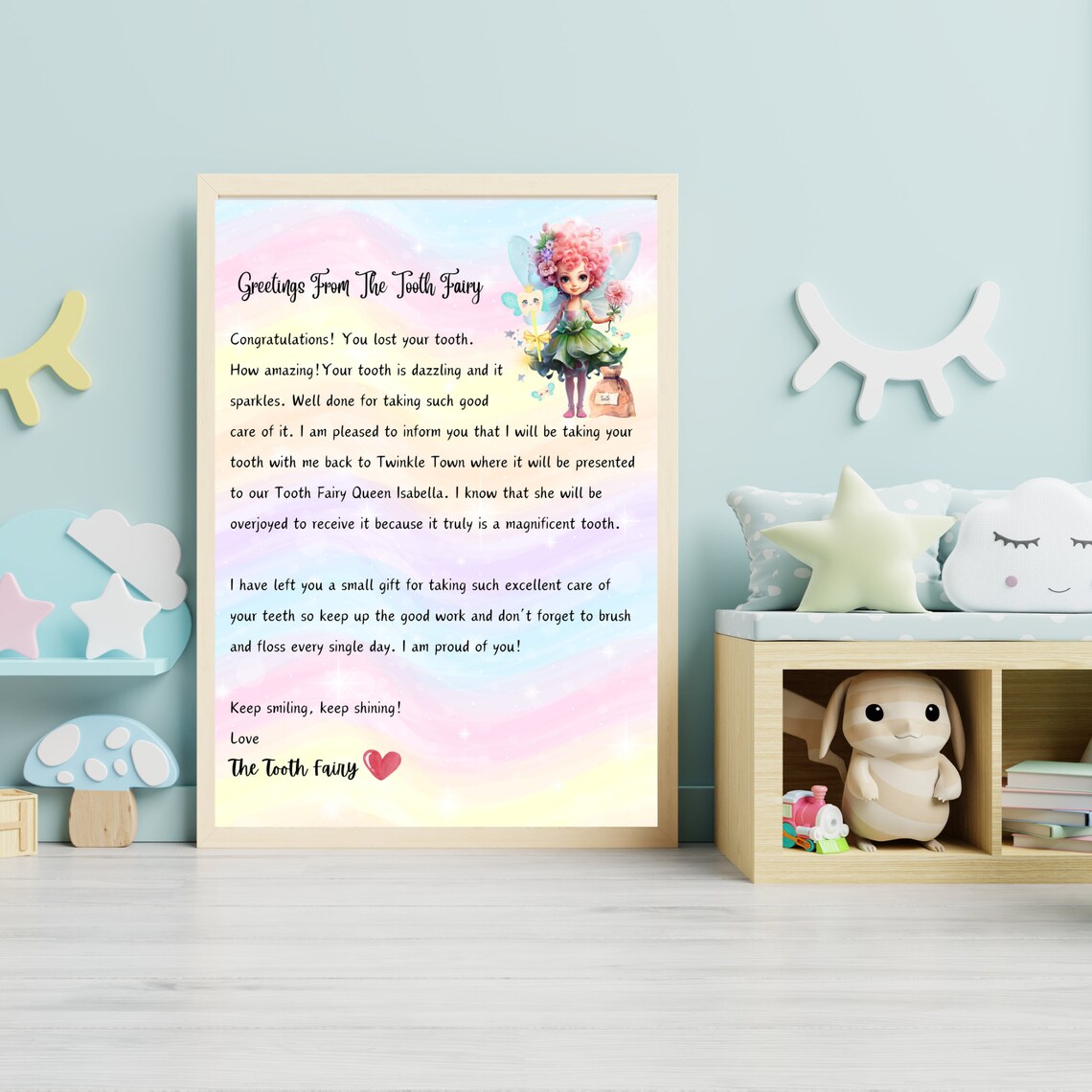 Tooth Fairy Letter, Printable Digital Download, Tooth Fairy Gift, Tooth ...