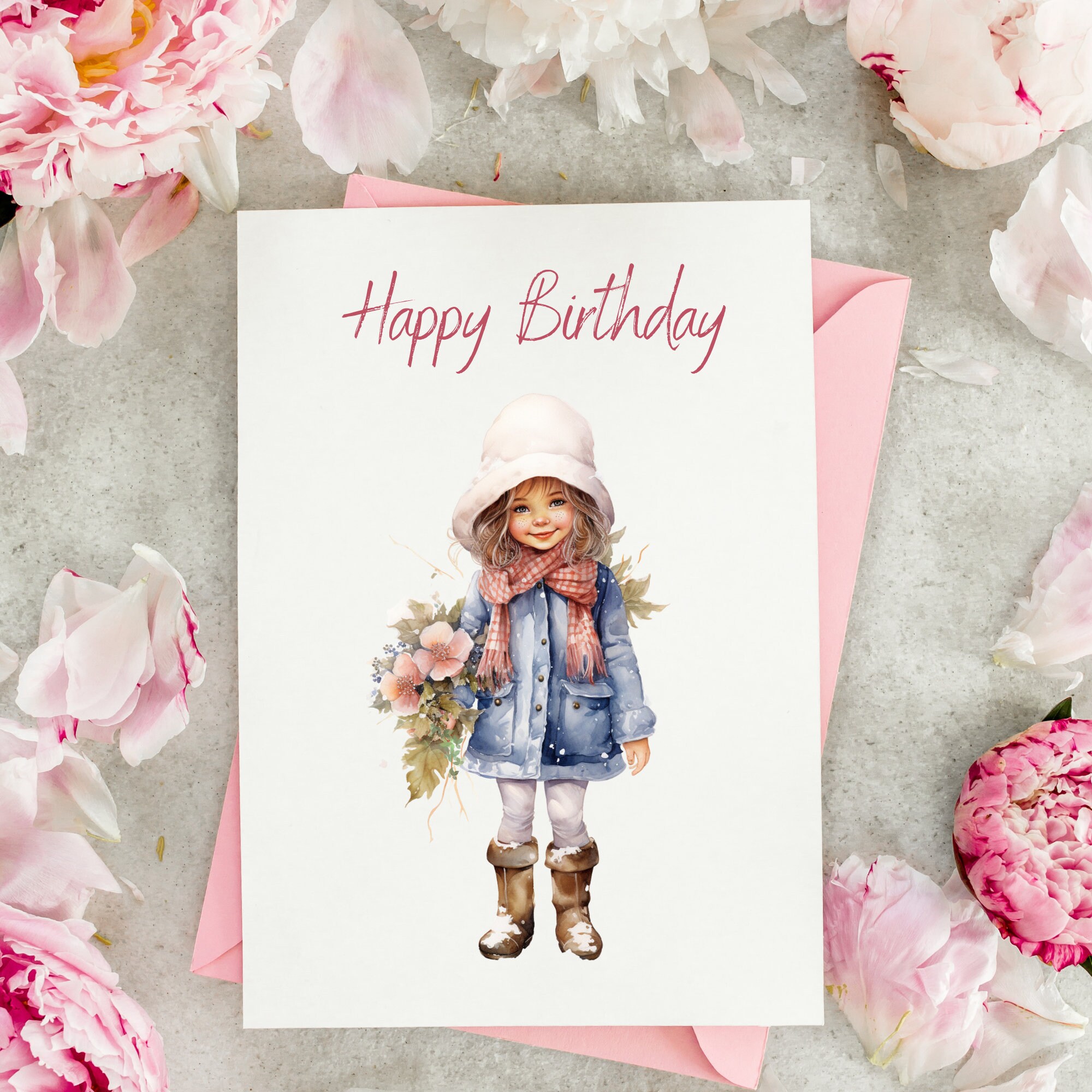 Cute Little Girl Clip Art, Winter Girl Clip Art, Girls Clip Art, Cute ...