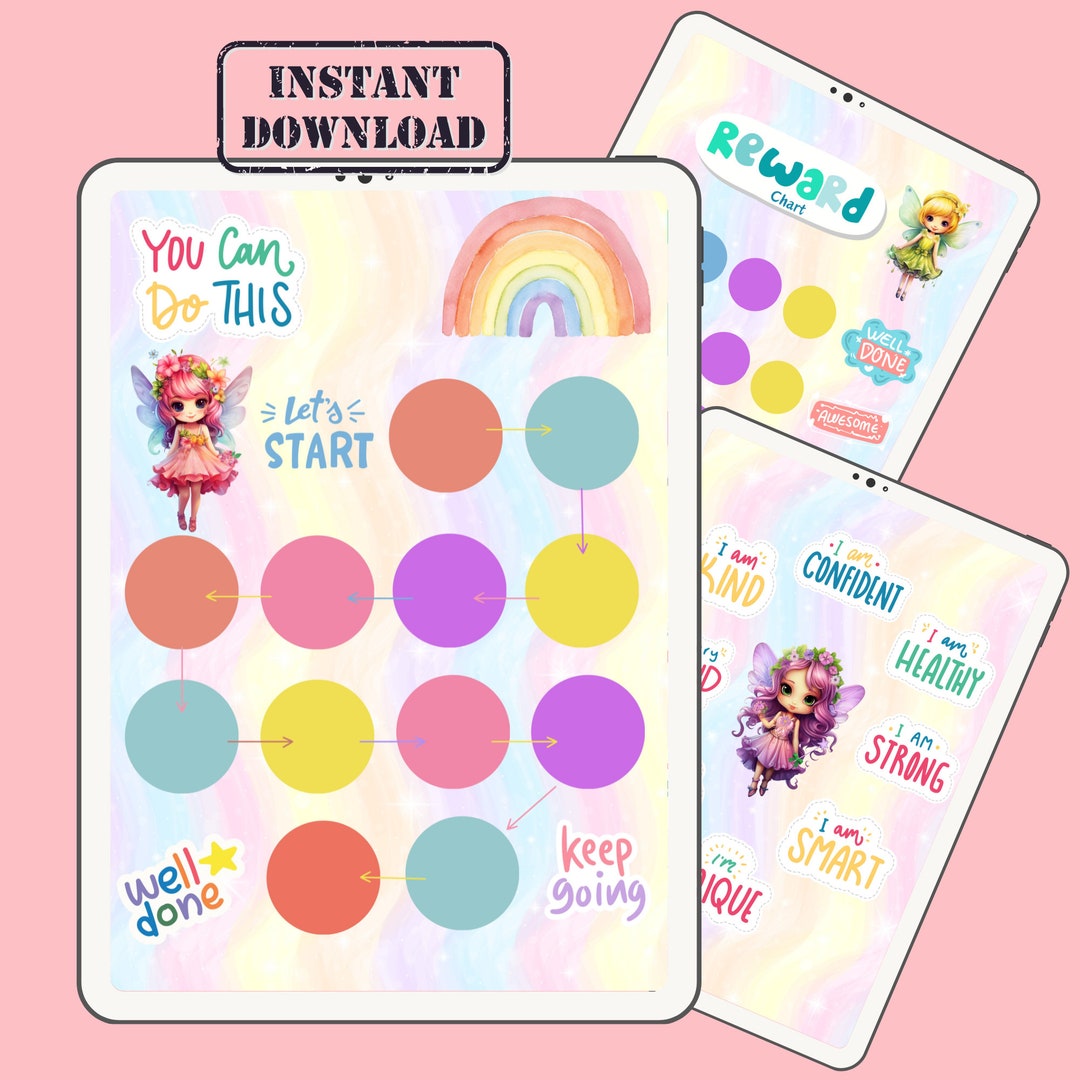 Reward Chart, Toddler Reward Chart, Reward Chart Printable, Kids Reward ...