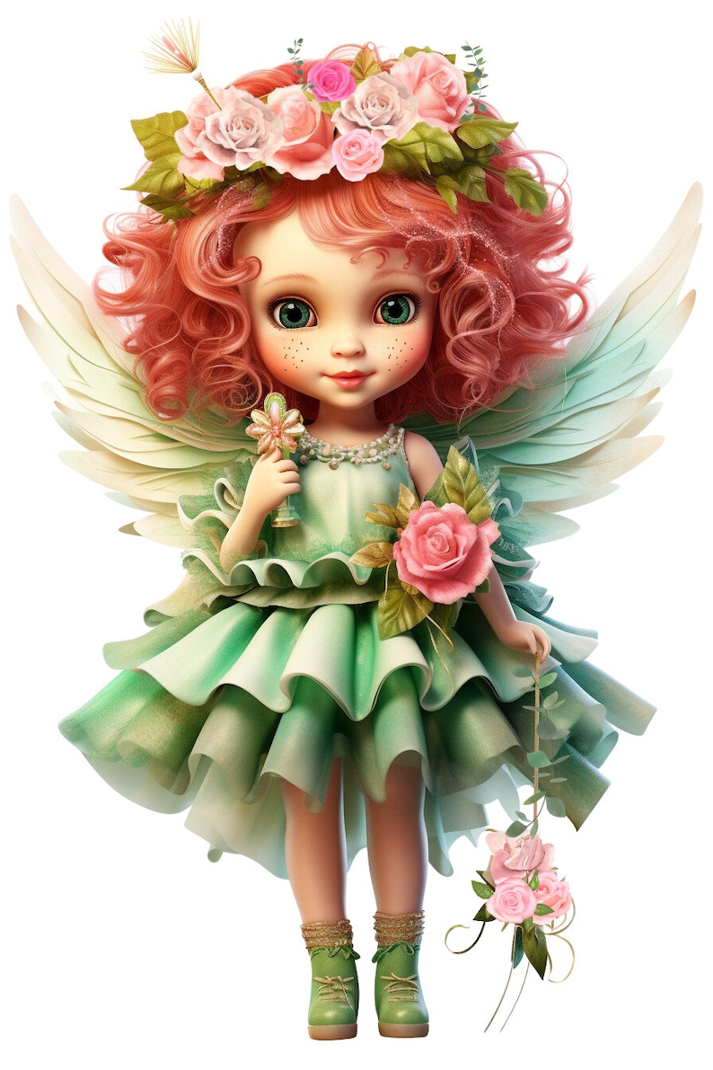 Cute Fairy Clipart, Fairy Clip Art, Fairies Clipart, Watercolor Clipart ...